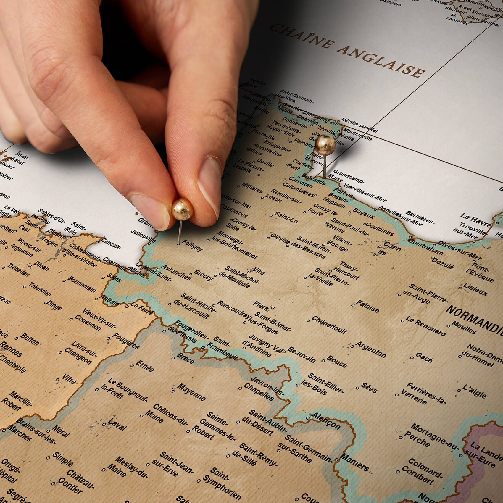 Push Pin World Map Black And Gold Pinboard Gift For Trveler