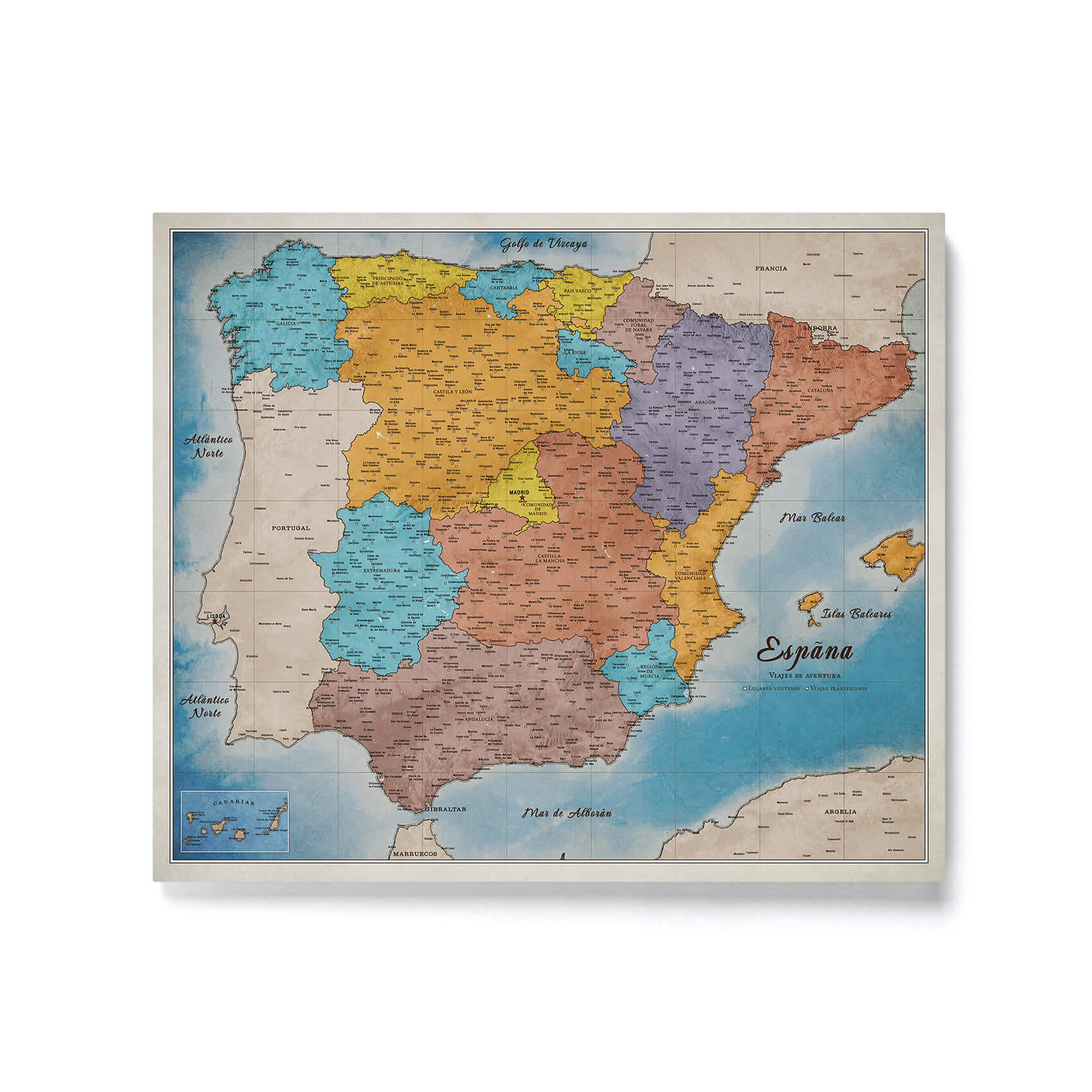 Spain Maps » Canvascale