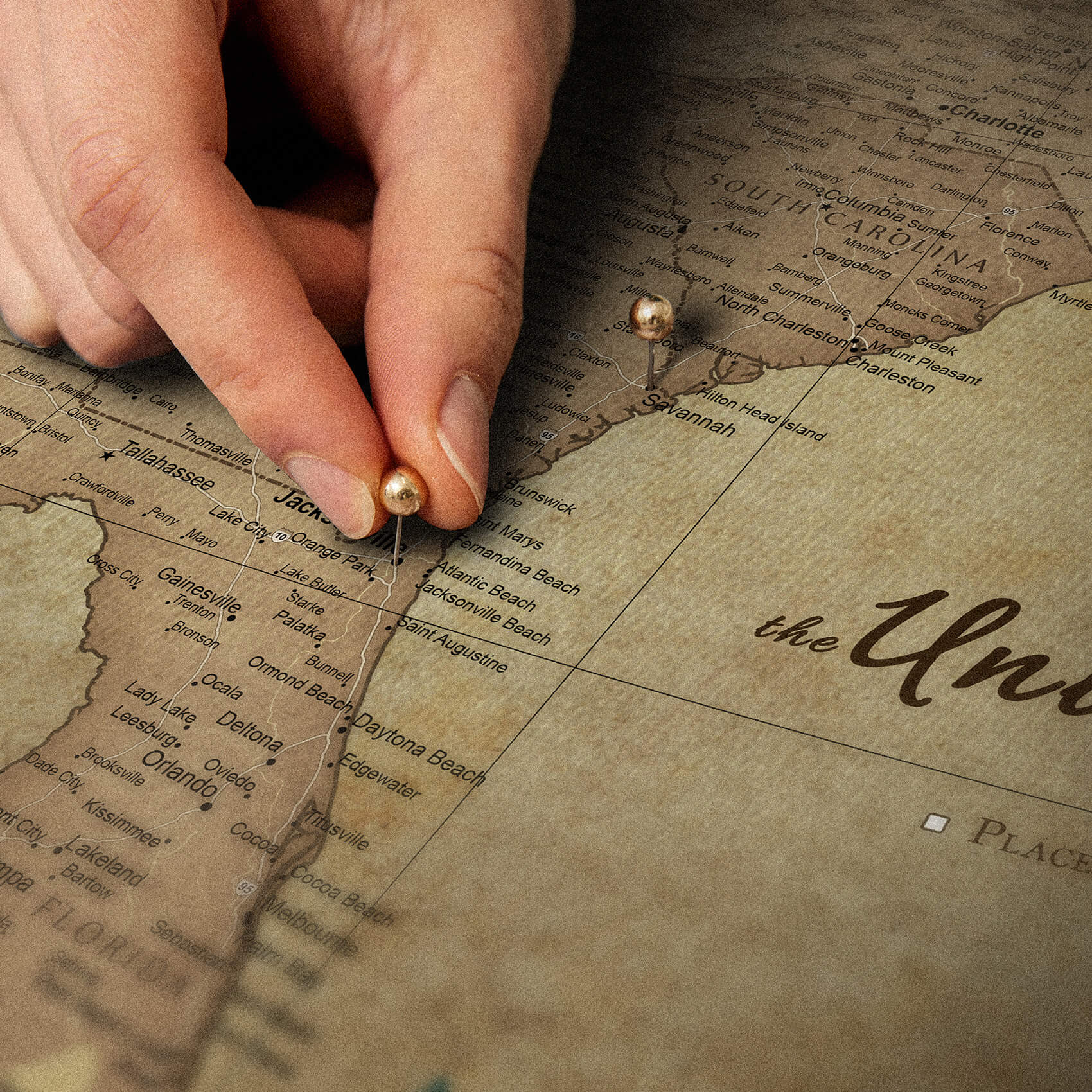 Push Pin World Map Retro Pinboard Gift For Trveler