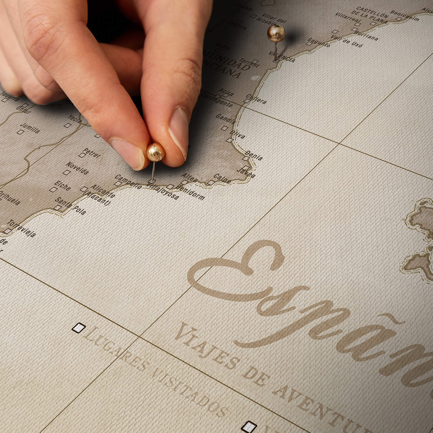 Push Pin Netherlands Map Retro Pinboard Gift For Trveler